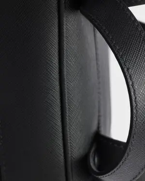 Prada Triangle Logo Backpack - Black