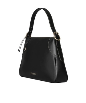 Gucci Gg Emblem Large Shoulder Bag - Black