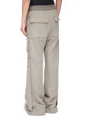 Rick Owens Wide-leg Drawstring Pants With Snap Details
