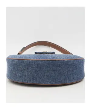 Celine Medium Ava Triomphe Bag In Denim - Blue