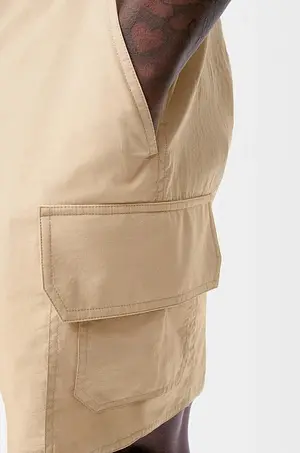 Loewe Cargo Shorts In Cotton Blend - Light Beige