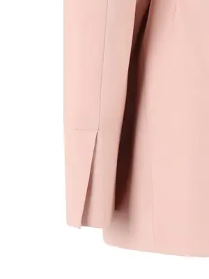 Max Mara Belted Wool Blazer - Powder