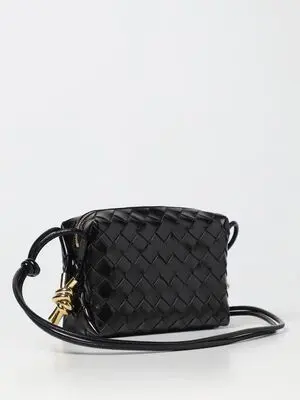 Bottega Veneta Woven Zipper Shoulder Bag - Black