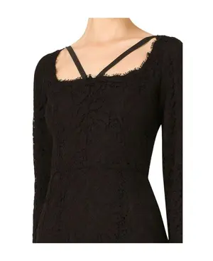 Dolce & Gabbana Lace Square Neck Mini Dress