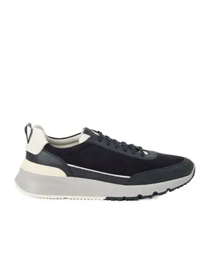 Brunello Cucinelli Logo Embossed Lace-up Sneakers