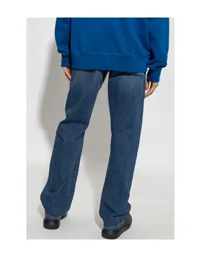 Alexander McQueen Straight Leg Turn-up Jeans - Blue