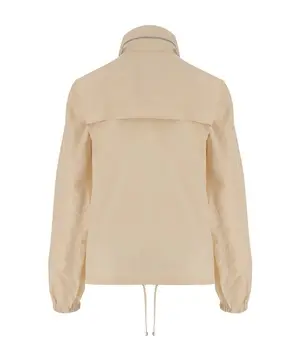 Burberry Logo Plaque Zipped Jacket