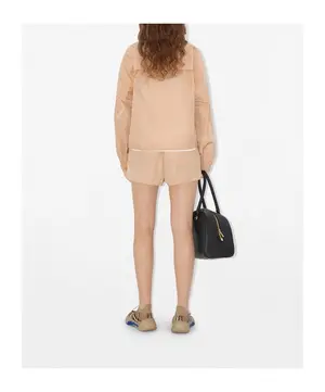 Burberry Logo Plaque Zipped Jacket