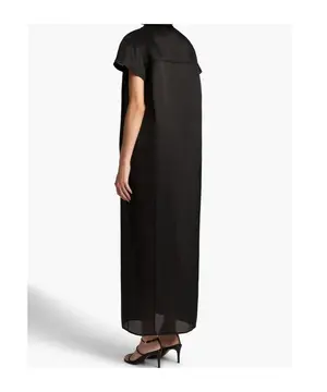 Khaite Effy Short-sleeved Shirtdress - Black