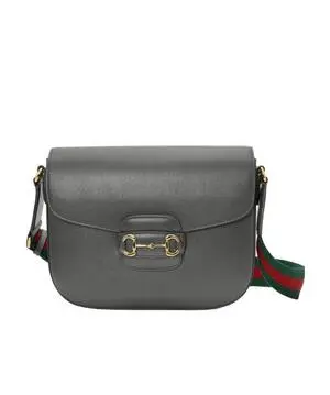 Gucci 1955 Horsebit Shoulder Bag - Gray