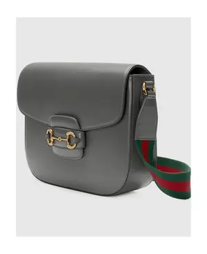 Gucci 1955 Horsebit Shoulder Bag - Gray