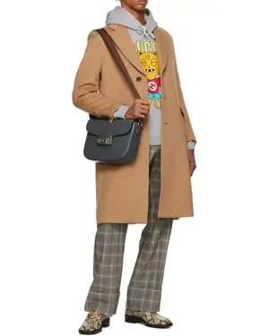 Gucci 1955 Horsebit Shoulder Bag - Gray