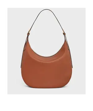 Celine Large Heloise Bag In Supple Grained Calfskin - Tan