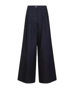 Dries Van Noten Belt Loop Wide Leg Track Pants - Black