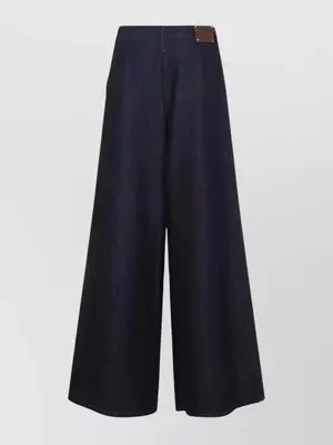 Dries Van Noten Belt Loop Wide Leg Track Pants - Black