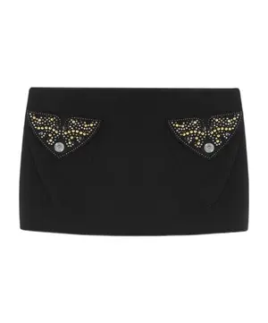 Versace Embellished Mini Skirt