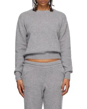 SPORTY  RICH Sporty & Rich Logo-embroidered Round Neck Knitted Jumper