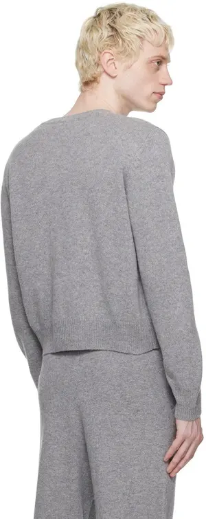 SPORTY  RICH Sporty & Rich Logo-embroidered Round Neck Knitted Jumper