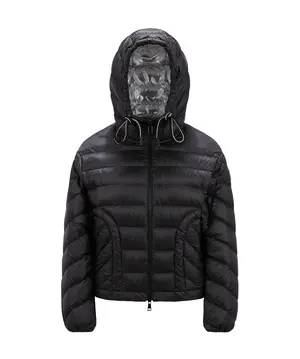 Moncler Delfo Short Down Jacket With Hood - Black