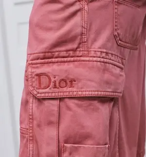 Dior Logo Embroidered Cargo Bermuda Shorts