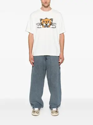 Kenzo Happy Tiger Printed Crewneck T-shirt