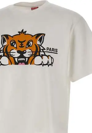 Kenzo Happy Tiger Printed Crewneck T-shirt