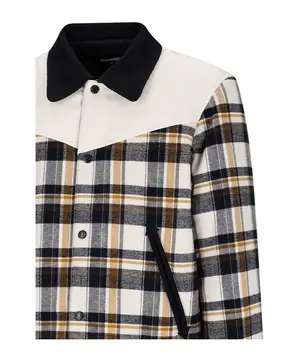 Dsquared2 Embroidered Flannel Western Bomber Jacket - Multicolor