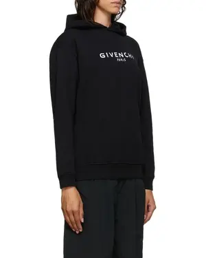 Givenchy Vintage Effect Logo Oversized Hoodie