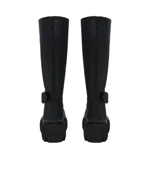 Alexander McQueen Knee-high Buckle Platform Lug Sole Boots