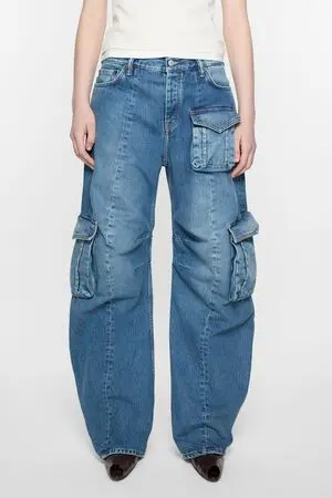 Acne Studios Loose Fit Cargo Jeans