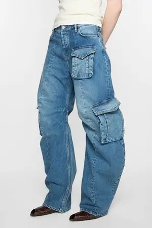 Acne Studios Loose Fit Cargo Jeans