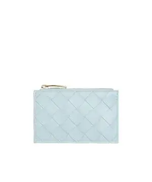 Bottega Veneta Interwoven Detail Wallet - Blue