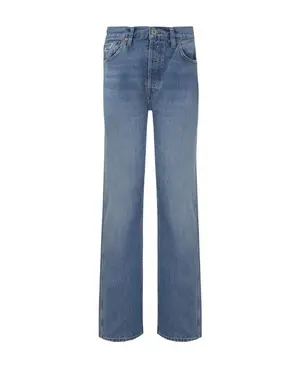 RE/DONE Classic High-rise Straight Jeans - Blue