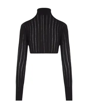Alaïa Long-sleeved Cropped Cardigan