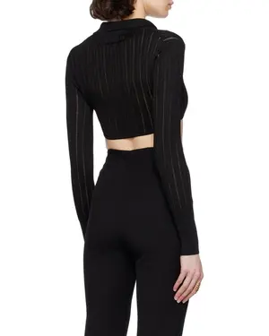 Alaïa Long-sleeved Cropped Cardigan
