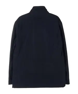 Zegna Long-sleeved Casual Jacket With Stand Collar And Zipper Pockets