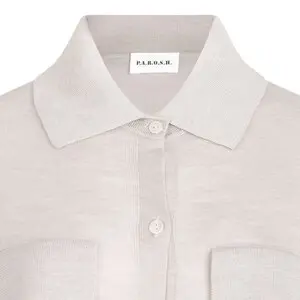 P.a.r.o.s.h Buttoned Patch-pocket Cardigan - Beige