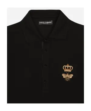 Dolce & Gabbana Dolce Gabbana Logo Embroidered Polo Shirt