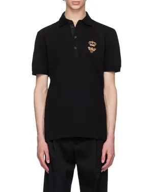 Dolce & Gabbana Dolce Gabbana Logo Embroidered Polo Shirt