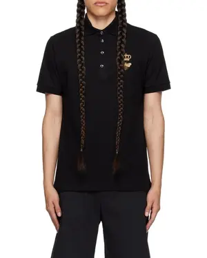 Dolce & Gabbana Dolce Gabbana Logo Embroidered Polo Shirt