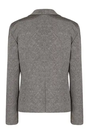 Emporio Armani Herringbone Double-breasted Jacket