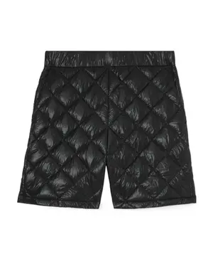 Burberry Diamond Quilted Shorts With Drawstring Waist
