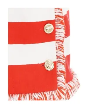 Zimmermann Striped Trimmed Miniskirt
