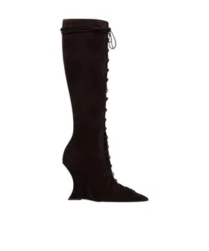 Paris Texas Nina Lace-up Boots - Black