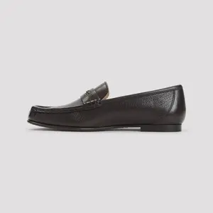 Chloé Logo Leather Loafers