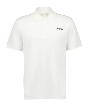 Alexander McQueen Logo Embroidered Polo Shirt