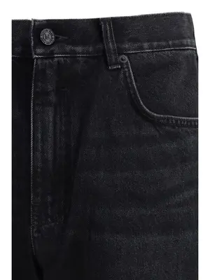 Balmain Loose Fit Denim Jeans - Black
