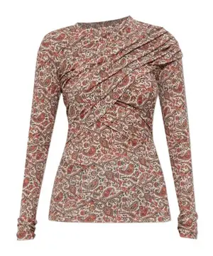 Isabel Marant Étoile Paisley Print Long Sleeve Top