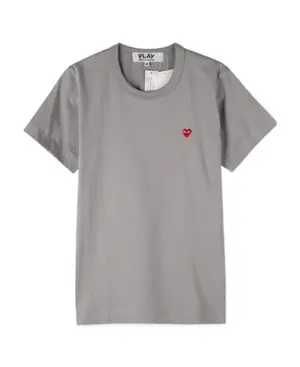 Play Comme Des Garcon Heart-shaped T-shirt - Gray