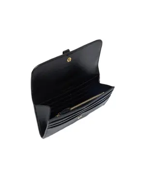 Stella McCartney Padlock Detailed Wallet - Black